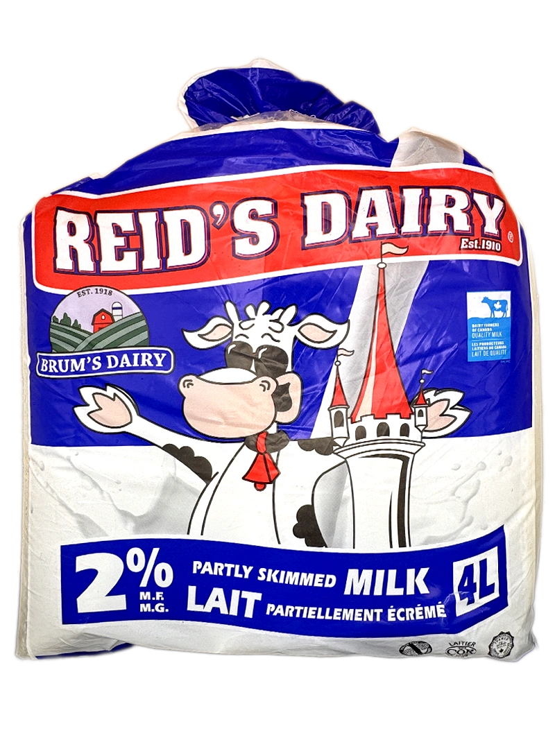 2% Partly Skimmed Milk 4L | Reid’s Dairy