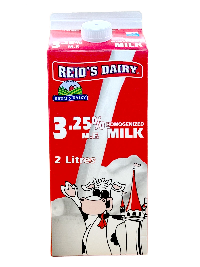 3.25% Homogenized Milk 2L | Reid’s Dairy