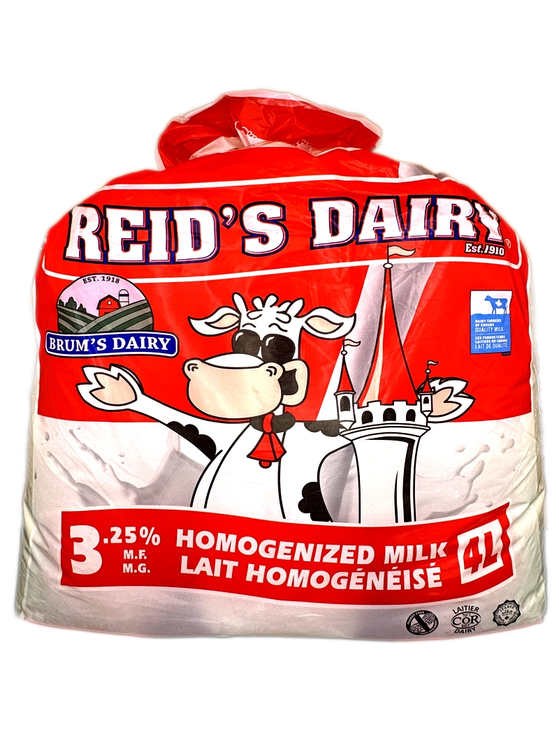3.25% Homogenized Milk 4L | Reid’s Dairy